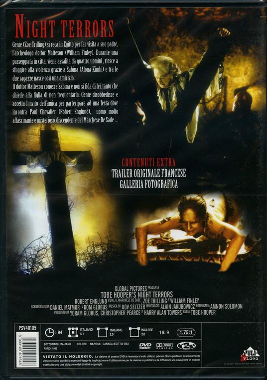 Night Terrors - DVD - Film di Tobe Hooper Giallo | IBS