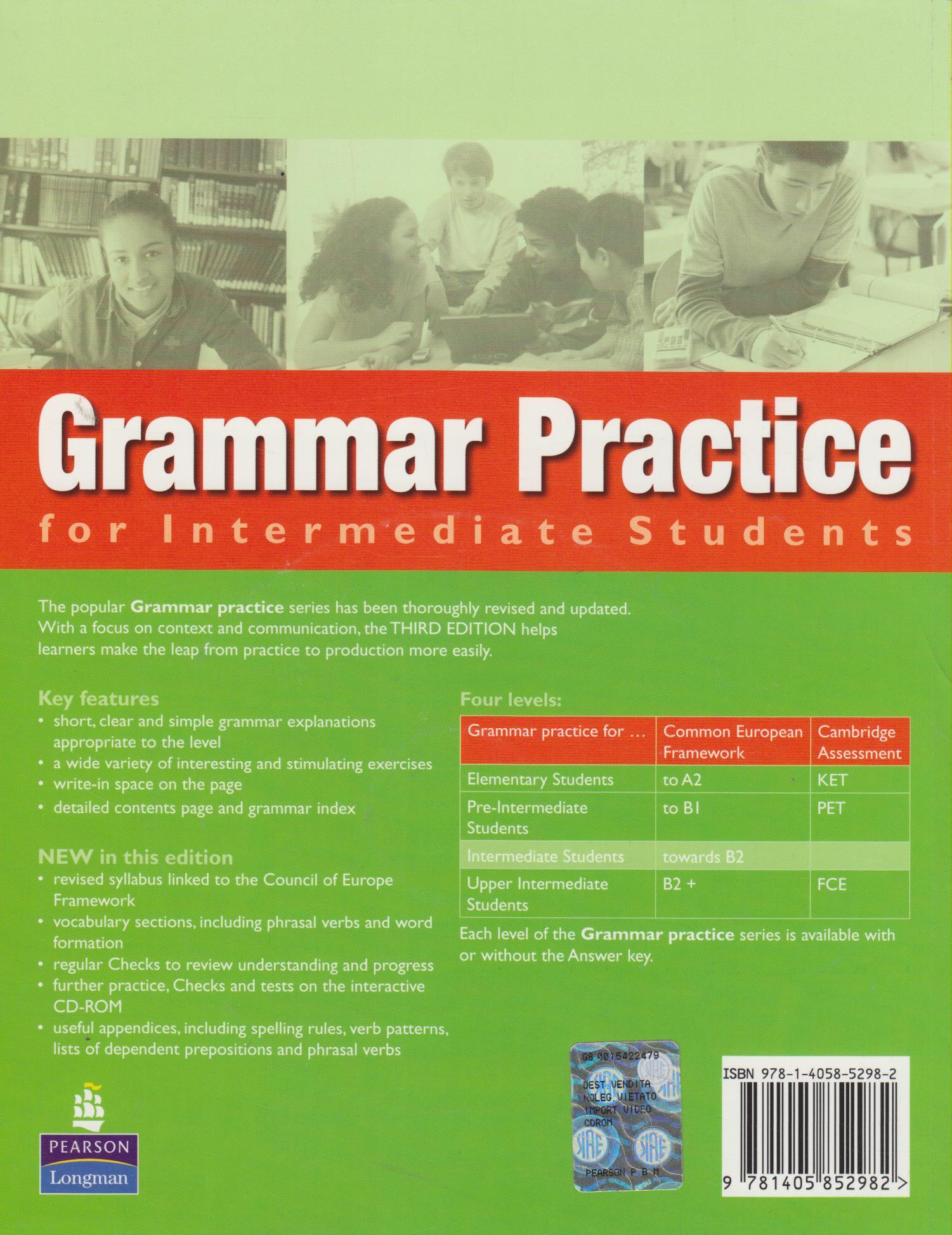 Grammar Practice for Intermediate Student Book with Key Pack - Steve ...